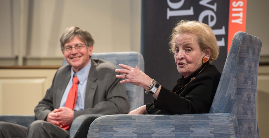 Former Secretary of State Madeleine Albright Speaks About Experiences ...